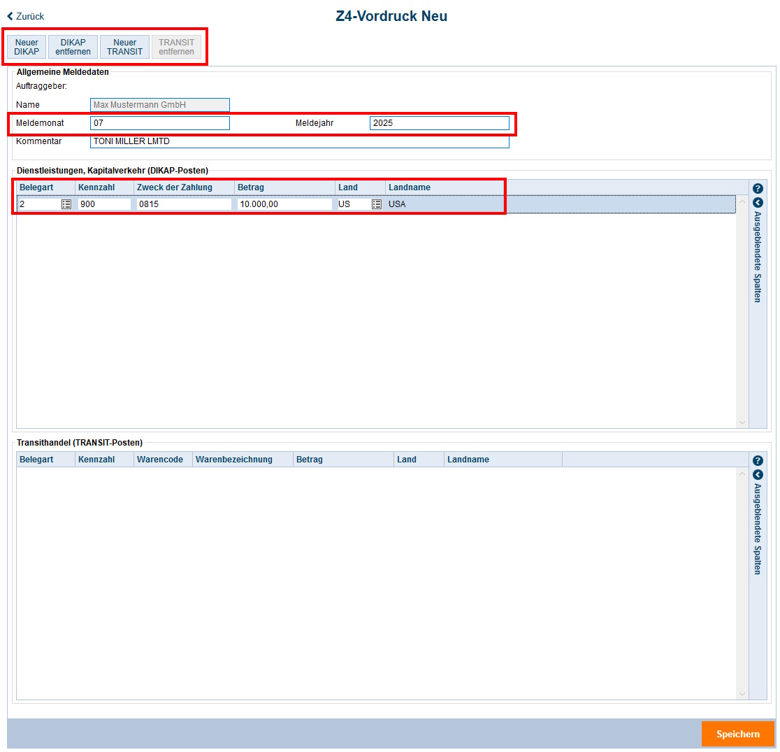 Die Auslandsüberweisung in StarMoney Business – StarMoney Hilfe-Center