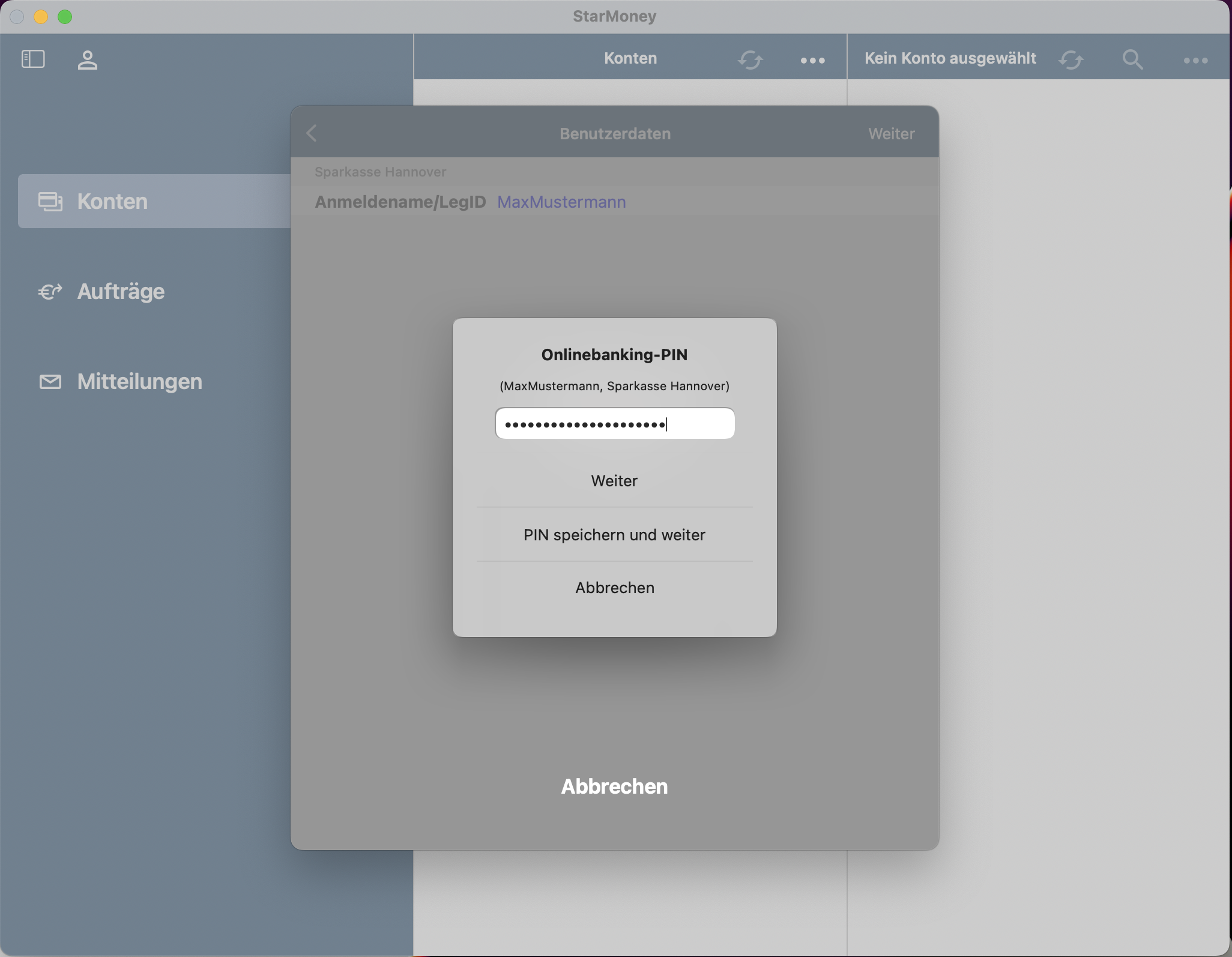 Konten anlegen – StarMoney Hilfe-Center